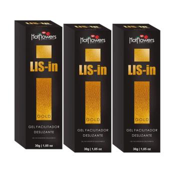 Gel Lubrificante Lis-in Facilitador Anal 3 Unidades - HOT FLOWERS ...