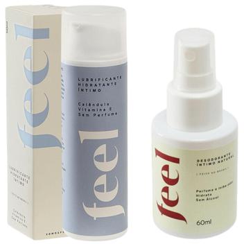 Gel lubrificante Neutro e Desodorante íntimo Pelvico Virilha - Feel ...