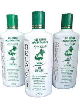 GEL MASSAGEADOR BELA GUI SC 15ERVAS 200g KIT COM 03UND - BELA'GUI ...