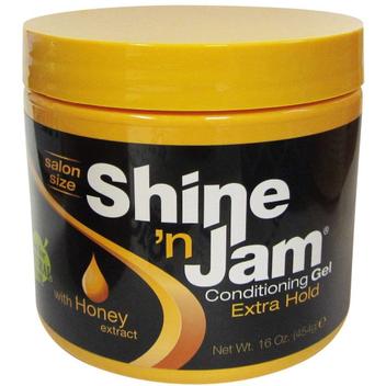 Gel Shine N Jam Condicionador Extra Hold com mel 473 ml - Modelador e ...