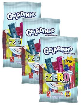 Geladinho Sacolé Gelinho Americano Zero Açúcar C/ 10u - 3 pcts ...