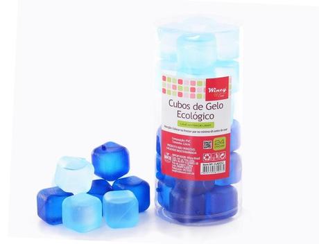 Gelo Ecológico 24Peças Plástico Cubos PVC - Wincy Casa - Forma de Gelo ...