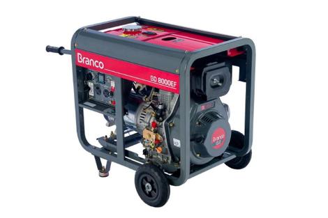 Gerador à Diesel 6,5Kva Monofásico P. Elét. BD8000 EF Branco - Gerador ...