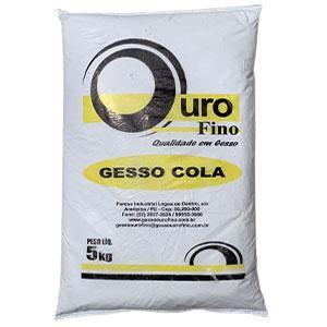 Gesso Cola Ouro Fino para Molduras Placas 3D Drywall - 5kg - Gesso para ...