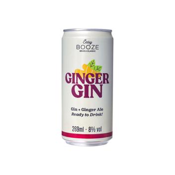 Gin Com Gengibre Easy Booze Ginger Ale Ready To Drink 269ml - Drinks ...