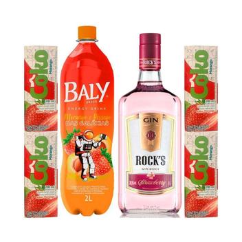 Gin Rock'S Strawberry 1L + Energético Baly 2L + 4 Coko - Gin - Magazine ...