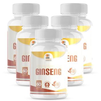 Ginseng Caps - 60 Caps 500mg Kit Com - 5 Potes - LIDER VENDAS - Comida ...