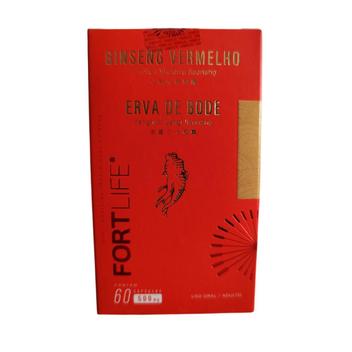 Ginseng Vermelho + Erva De Bode Com 60 Cps - Fortlife - Baruk ...