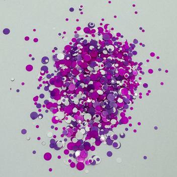 Glitter Mix de Rosa, Roxo e Branco (30 g) - Redelease - Glitter e ...