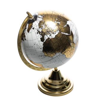 Globo Decorativo Terrestre De Plástico E Metal Wolff - Globo Decorativo ...
