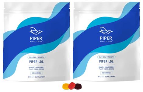 Gomas de colesterol Piper LDL Clinical Strength 2280mg - Piper ...