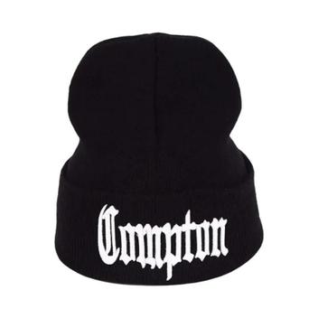 Gorro Unissex com Letras Compton Bordadas - Quente para Outono/Inverno ...