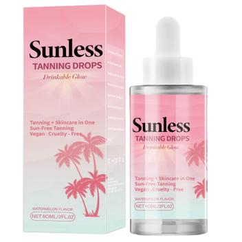 Gotas de bronzeamento sem sol JINMAO Drinkable Self-Bronzeadoras 60mL ...