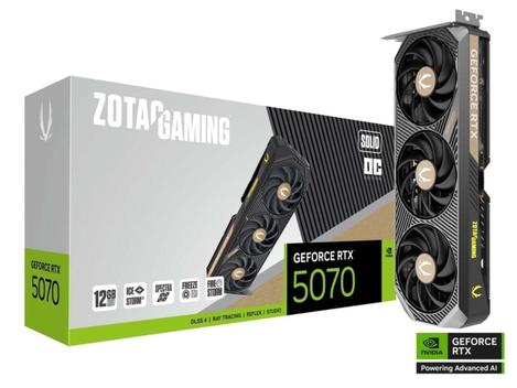 Gpu Zotac Gaming Geforce 5070 Solid OC 12GB 192BITS GDDR7 - ZT-B50700J ...