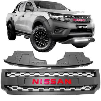 Grade Frontal Nissan Frontier D23 Com Logo Vermelha 2016-22 - DFEB ...
