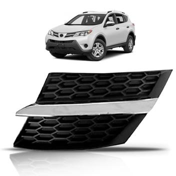 Grade radiador rav4 2013 2014 2015 2016 cromado/preto - SP ACESSÓRIOS ...