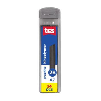 Grafite 0,7mm 2B - Hi-Polymer Tubo C/24 Minas Tris - Grafite de ...