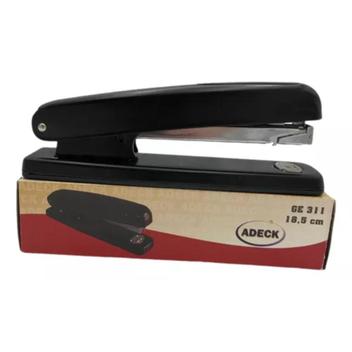 Grampeador Metal Alimentação Frontal 18,5cm Mesa Escritório - ADECK ...