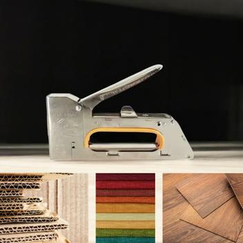 Grampeador Pistola Multifuncional Tapeceiro Estofados 48mm - Black Bull ...