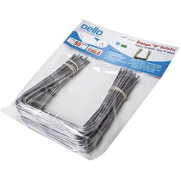 Grampo trilho metal grampo u s/trilho prata c/50u dello - Grampo de ...