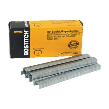 Grampos Bostitch B8 PowerCrown Premium 1/4" - Pacote com 5000 Unidades ...