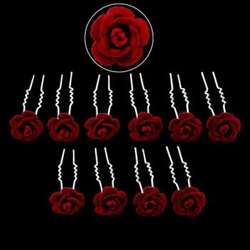 Grampos de Cabelo em Forma de U com Pérolas - 10 Peças - Acessórios ...