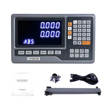 Grande Display 2 Eixos Torno Fresadora Dro Leitura Digital AC110-240V Sensor De Escala Linear ...