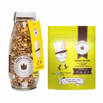 Granola Crispy Lemon Pepper - Kit 2 (Garrafa + Sachê) - Miss Croc ...
