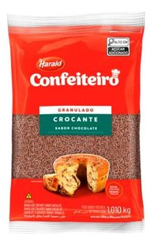 Granulado Crocante sabor Chocolate Confeiteiro 1.010kg - Harald ...