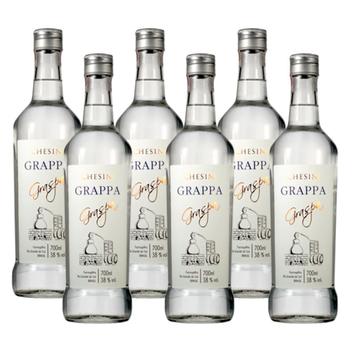 Grappa Tradicional Graspa Destilado 700ml Chesini Kit 6 - Cachaça ...