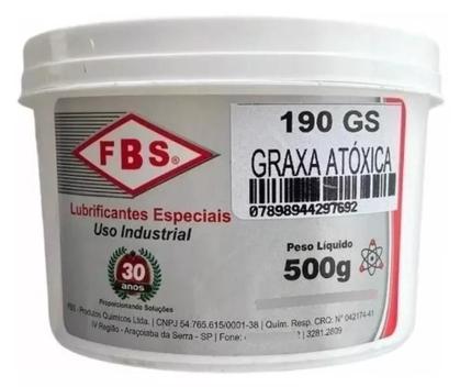 Graxa branca sintética atóxica alimentícia 190gs - 500g fbs - Graxa ...