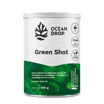 Green Shot em pó 30 doses 180g - Ocean Drop - Vitaminas A-Z - Magazine ...