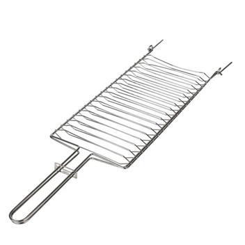 Grelha Dupla Para Churrasqueira Peixe Churrasco Assar Carne Super Grill ...