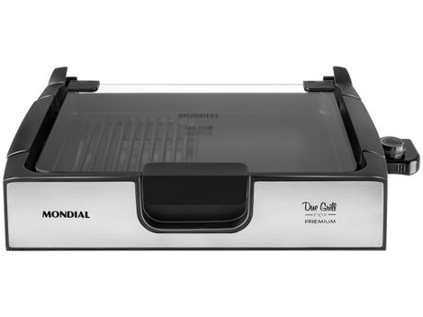 Grill Mondial Premium Due Retangular 1270W - com Chapa - Grill ...