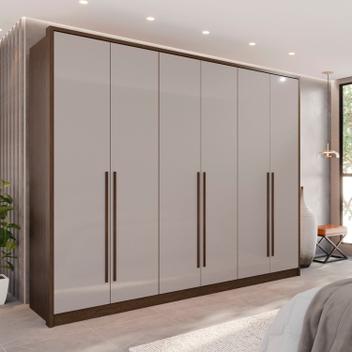 Guarda Roupa 6 Portas 6 Gavetas Anápolis 100 Mdf Valverde Móveis