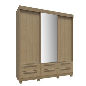 Guarda Roupa Casal 3 Portas de Correr Espelho Sidney Rimo - Móveis Rimo ...