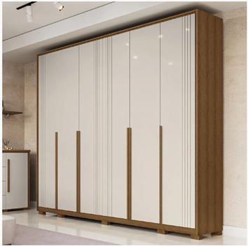 Guarda Roupa Casal 6 PT 4 GAV Andorra - Jequitiba/OffWhite - RIMO ...