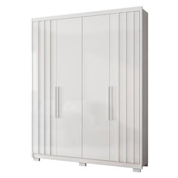 Guarda Roupa Casal Califórnia 4 Portas Ripado - Moval - Guarda-Roupa ...