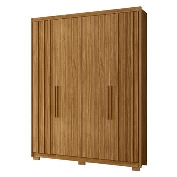 Guarda Roupa Casal Califórnia 4 Portas Ripado - Moval - Guarda-Roupa ...