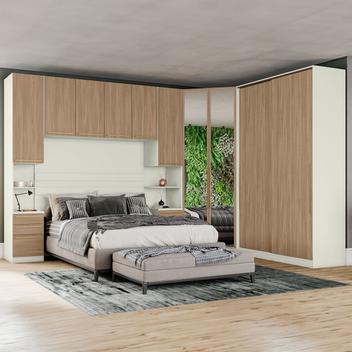 Guarda-Roupa Casal Modulado Louisiana 10 Portas 12 Gavetas Areia Hp ...