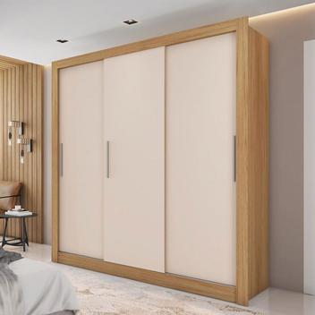 Guarda-Roupa Casal Santiago 3 Portas 4 Gavetas 4 Prateleiras Flex ...
