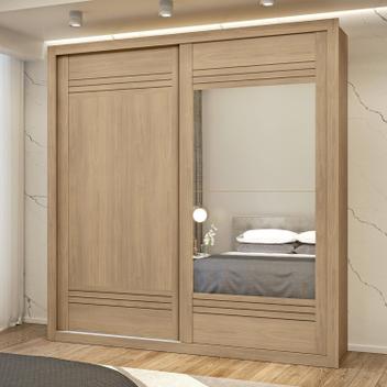 Guarda-roupa Casal Tripoli 2 Portas 4 Gavetas com Espelho - MX Móveis ...