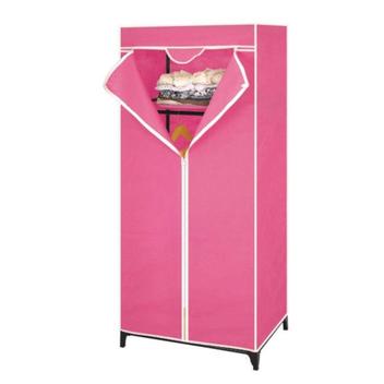 Guarda Roupa Com Ziper Cabideiro Portatil Arara Organizador Prateleira ...