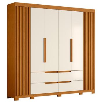 Guarda Roupa Doble Casal Quarto Com 6 Portas e 4 Gavetas - Albatroz ...