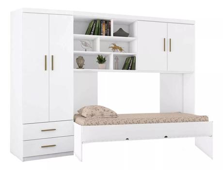 Guarda Roupa Infantil Phoenix Chiara - 2 Portas Aereo e Cama - Phoenix ...