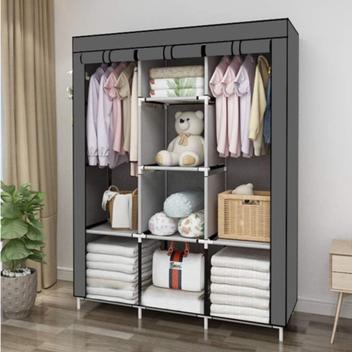 Guarda Roupa Portátil Dobrável Organizador De Roupas Multiuso Tecido ...