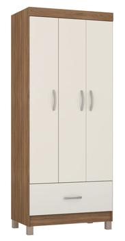 Guarda Roupa Solteiro Pequeno 3 Portas 1 Gaveta 2 Prateleira 1 ...