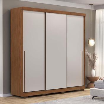 Guarda Roupa Solteiro Porta Correr 218cm Magestic Dj Móveis - DJ MOVEIS ...