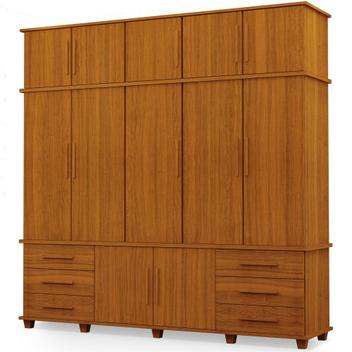 Guarda Roupas de Casal Luapa Londres 12 portas 6 gavetas largura de 230 ...