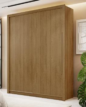 Guarda Roupas Dubai 188cm x 230cm Portas Dupla Face Nature Vila Rica ...